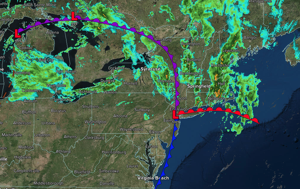 Cold Front Clears This Morning – NY NJ PA Weather