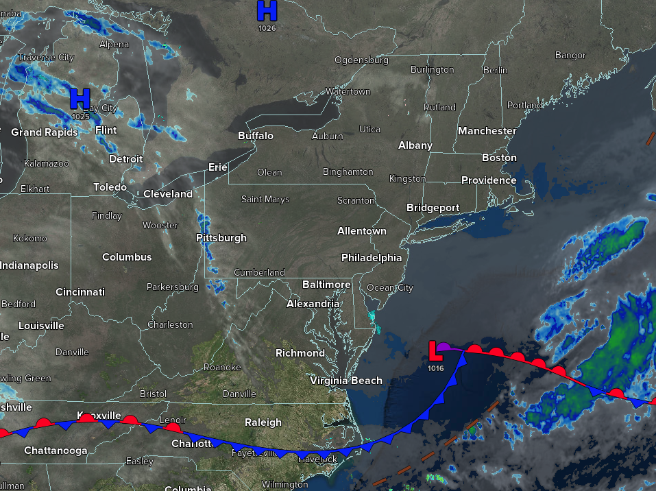 Gradual Clearing Through Tomorrow – NY NJ PA Weather