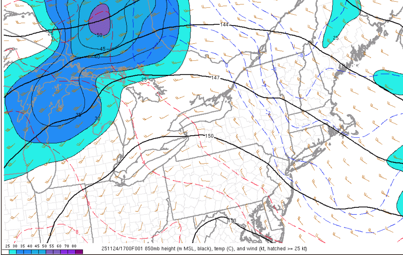 Ridge Axis Passes Over The Region This Evening – NY NJ PA Weather