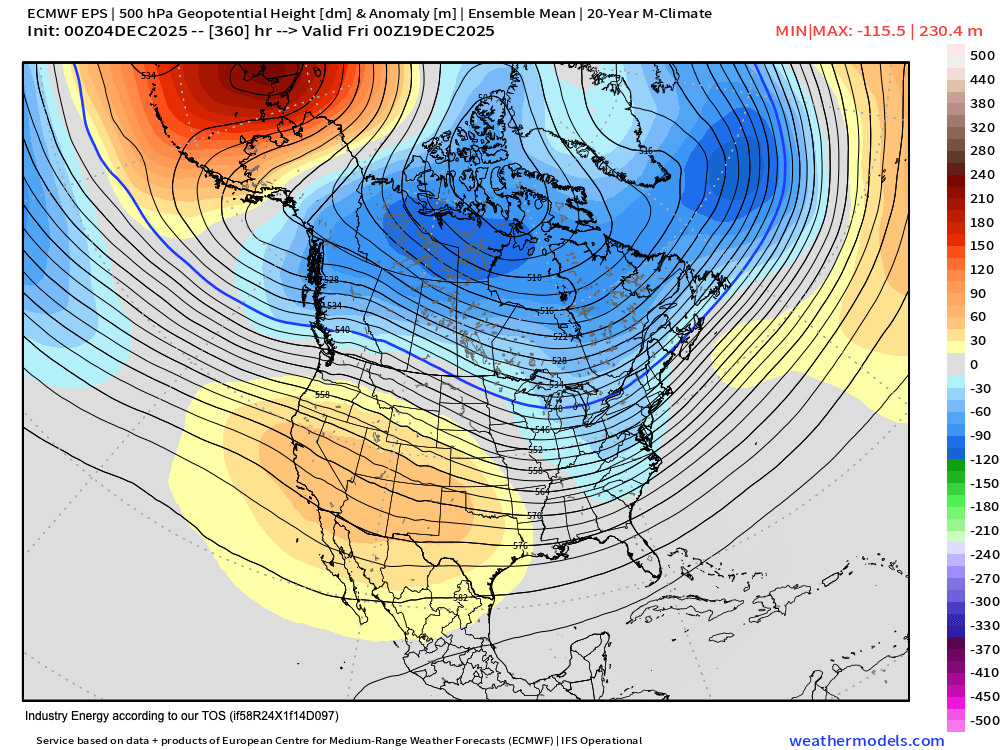 EPS Guidance Begins Hinting At Winter Storm Pattern – NY NJ PA Weather
