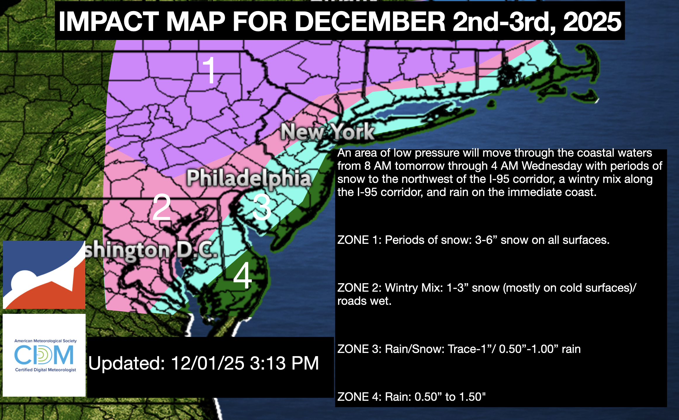 Clouds Increasing Ahead Of Wintry Mix Mess – NY NJ PA Weather