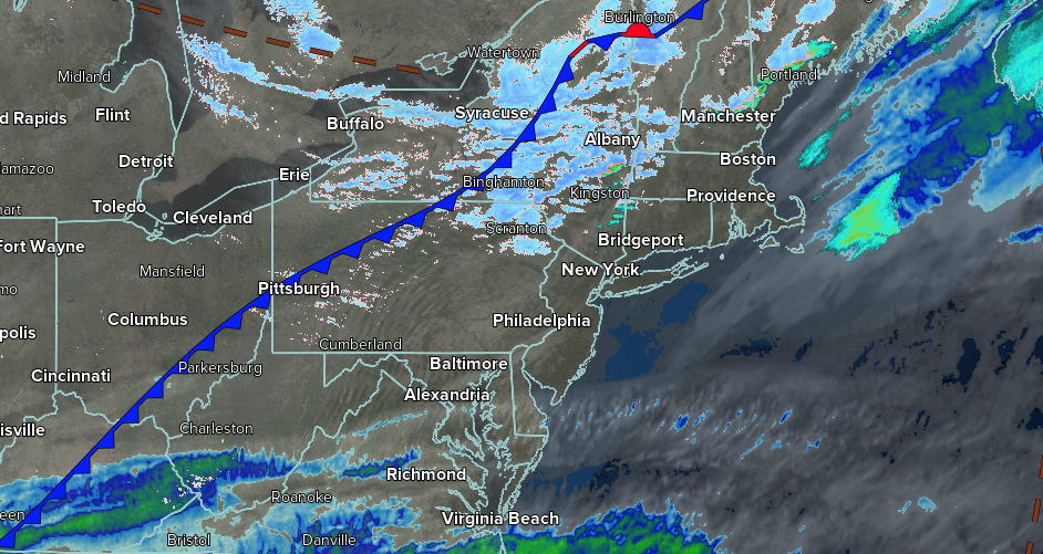 Arctic Cold Front On The Move – NY NJ PA Weather