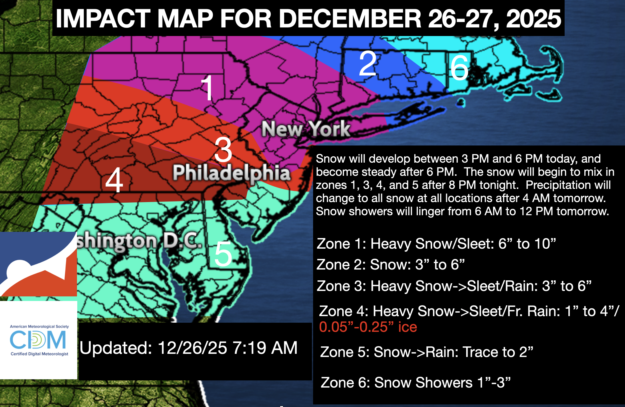 A Complicated Winter Storm This Evening – NY NJ PA Weather